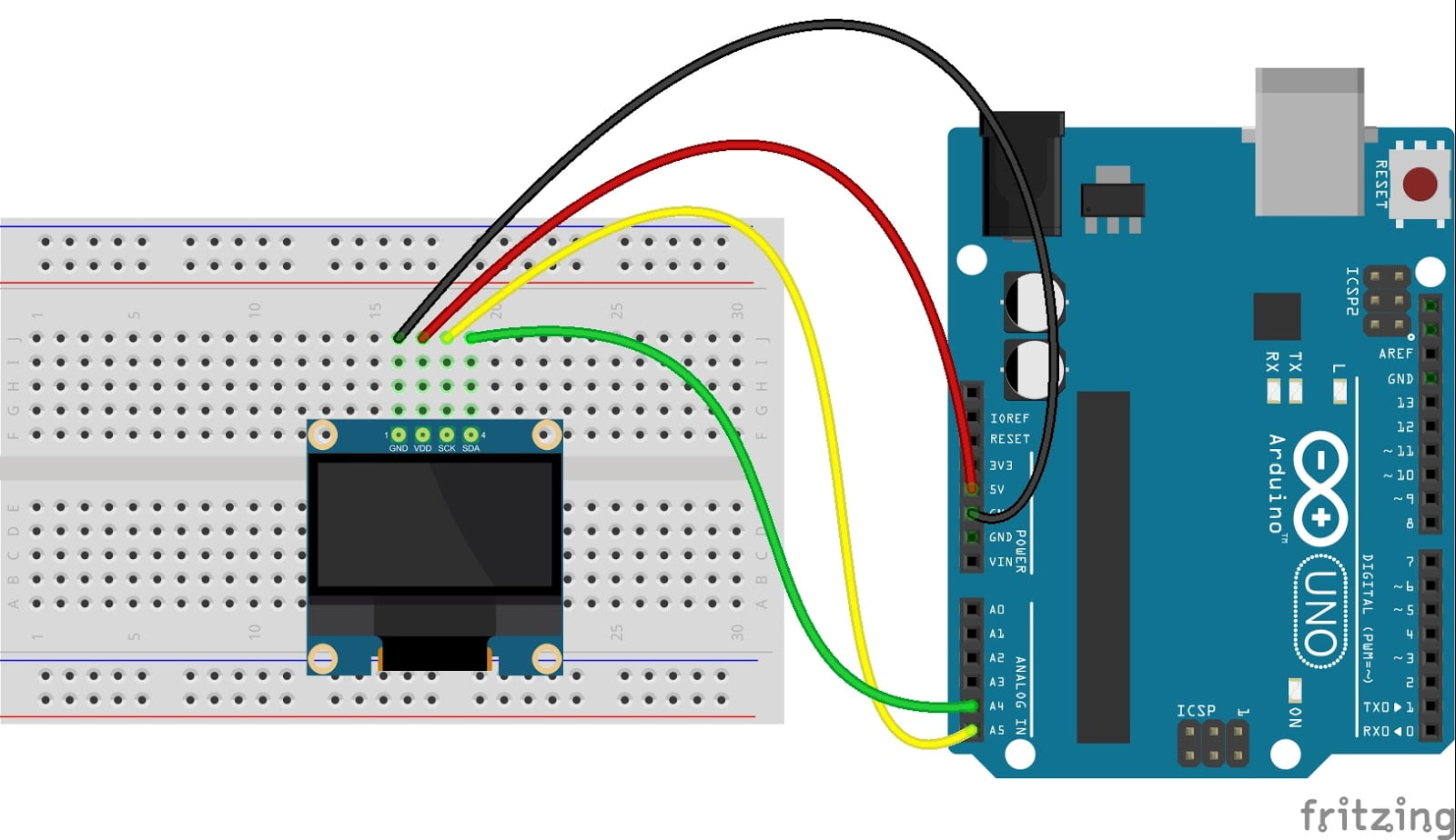 Interfacing OLED 128x64 I2C with Arduino Uno » DIY Usthad