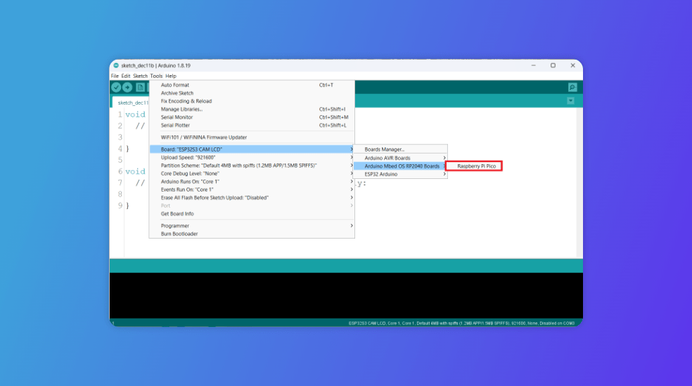 Using Raspberry Pi Pico with Arduino IDE » DIY Usthad