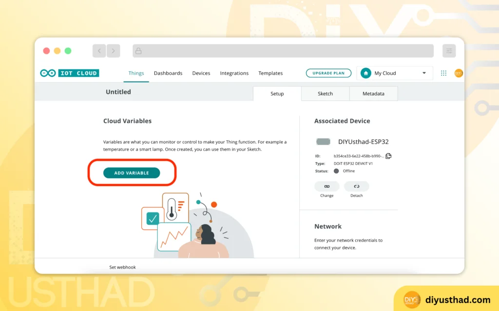 Arduino Iot Cloud Using Esp32 Esp8266 For Absolute Beginners Diy Usthad