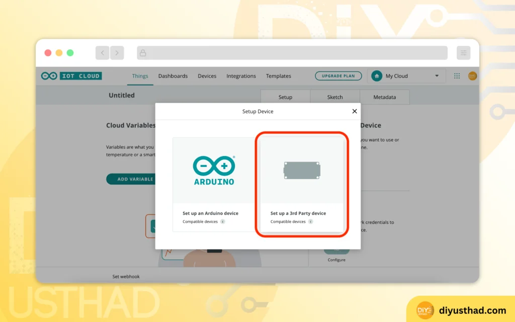 Arduino Iot Cloud Using Esp32 Esp8266 For Absolute Beginners Diy Usthad